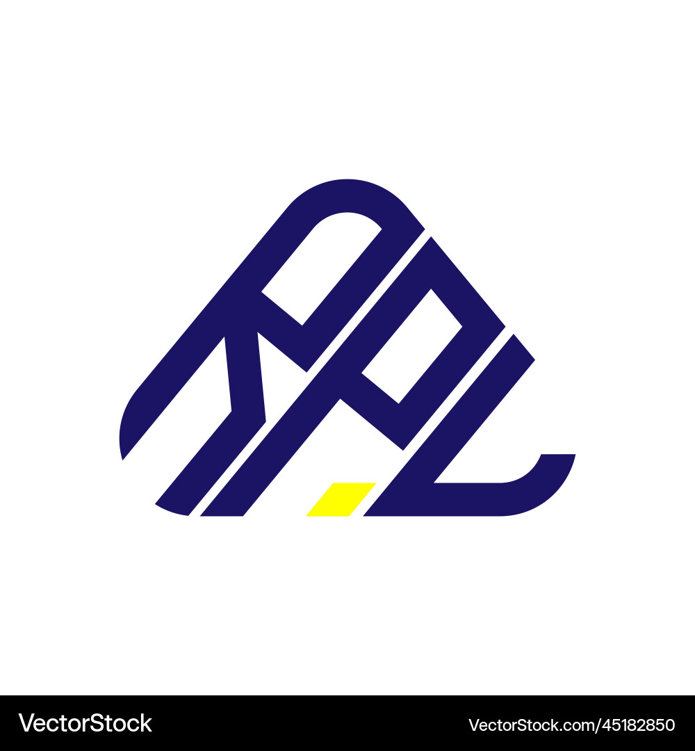 Rpl letter logo creative design with graphic Vector Image