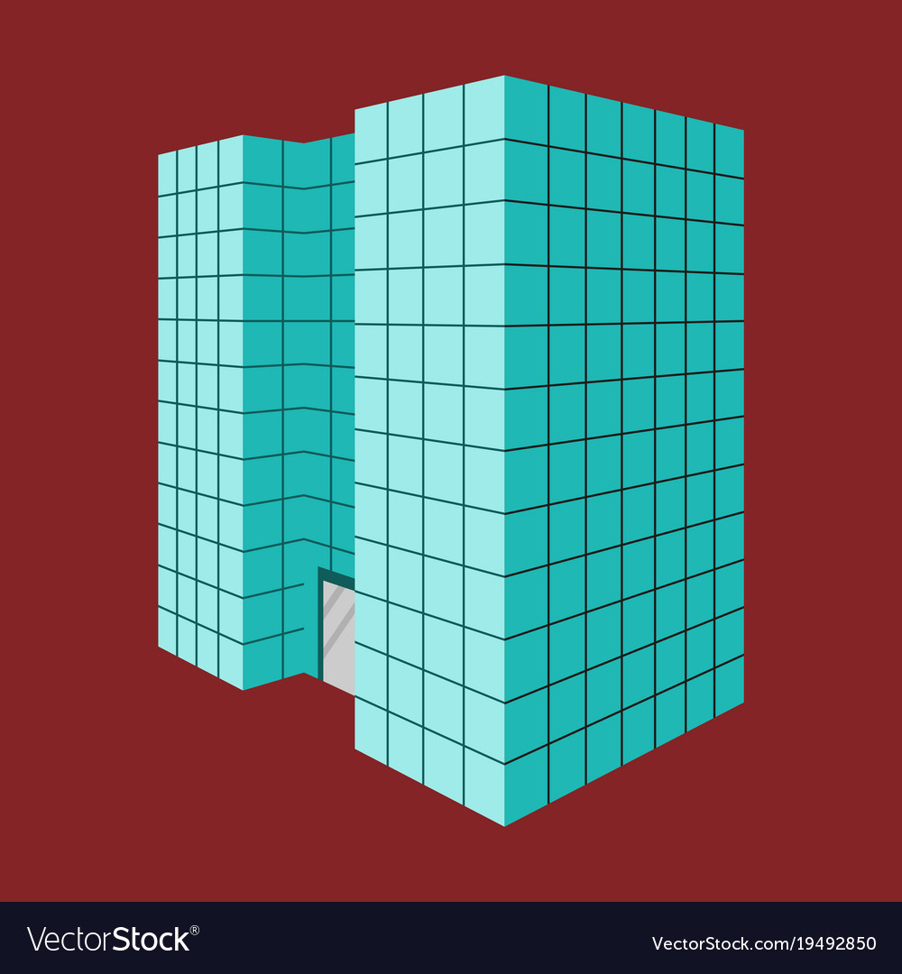 Scenic view a city downtown landscape Royalty Free Vector