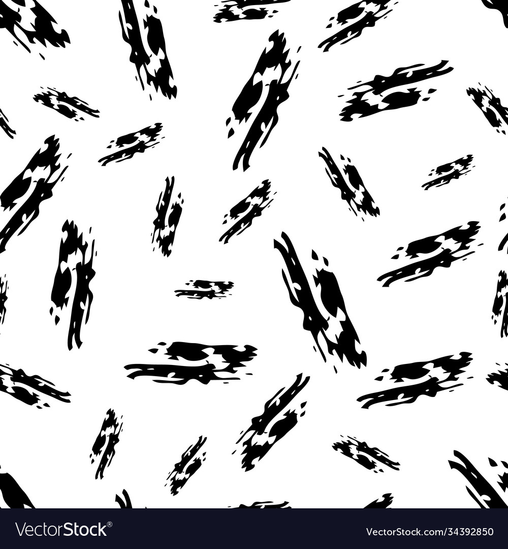 Seamless pattern with hand drawn scribble smears Vector Image