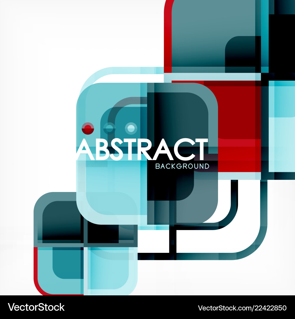 Square geometric abstract background paper art Vector Image