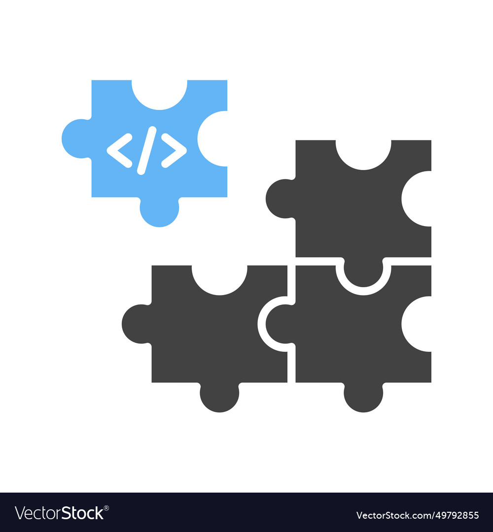 Piece of code icon image Royalty Free Vector Image