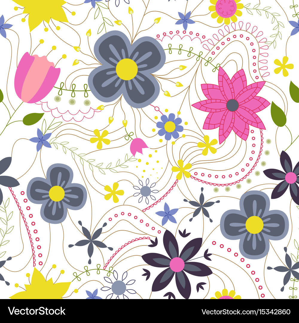 Abstract flower colorful on white Royalty Free Vector Image