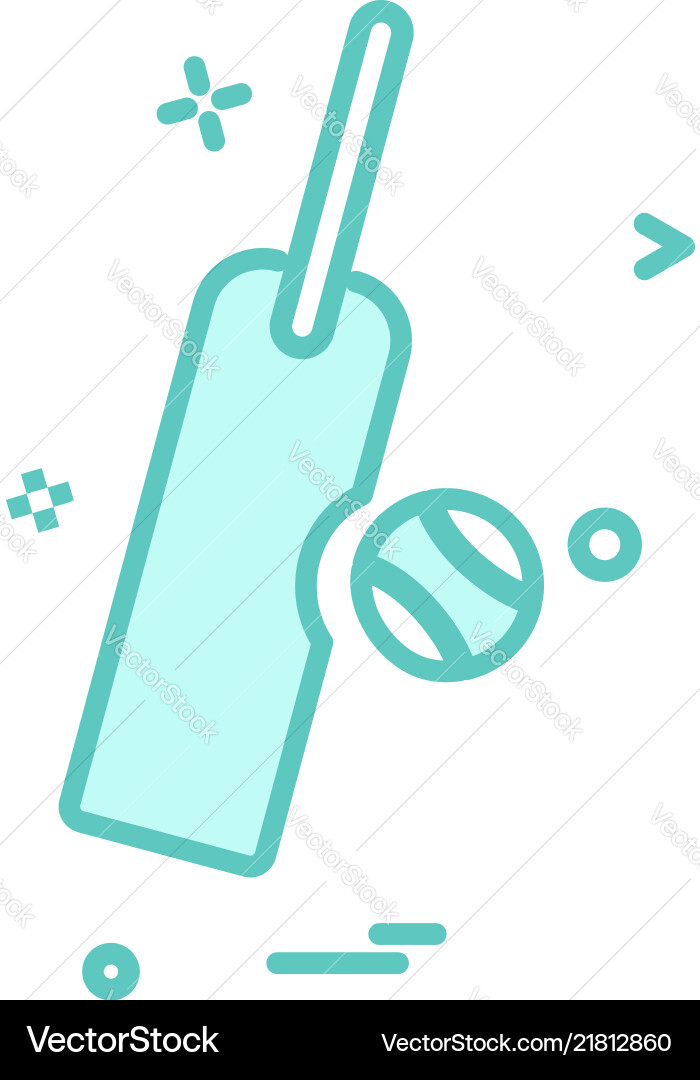 Bat ball icon design Royalty Free Vector Image