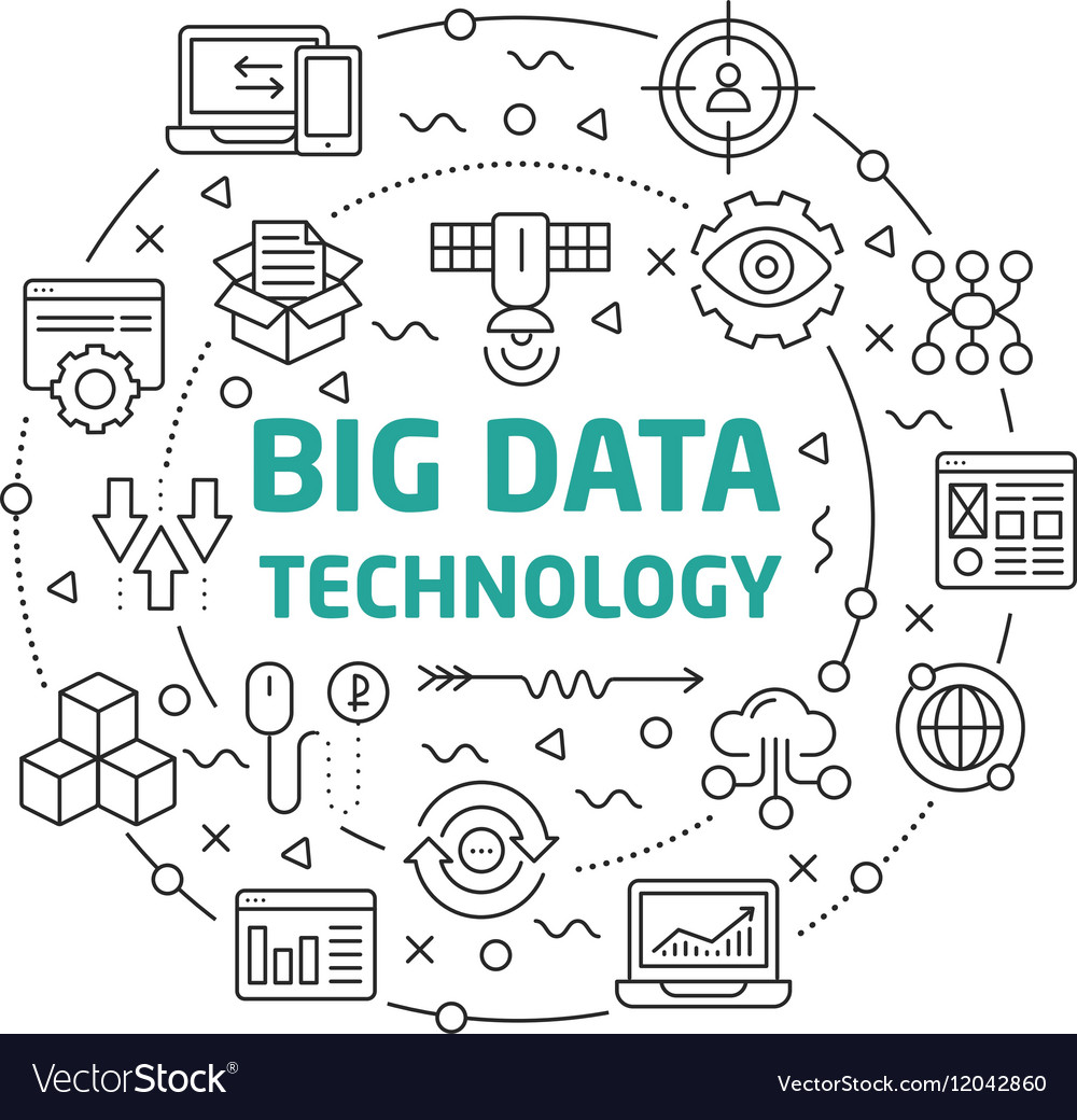 Circle line trend pattern Royalty Free Vector Image