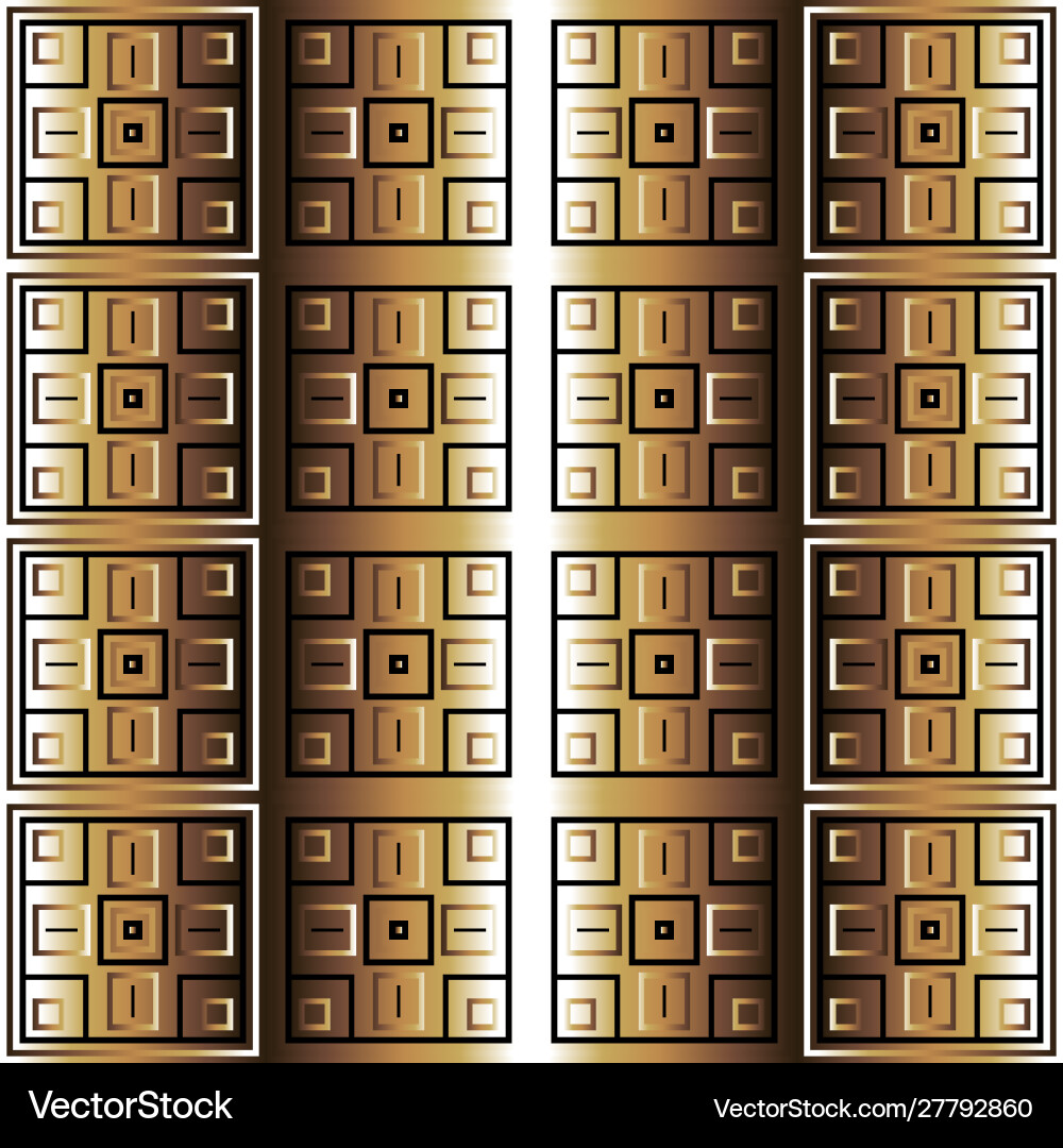 Geometric ornamental squares seamless Royalty Free Vector