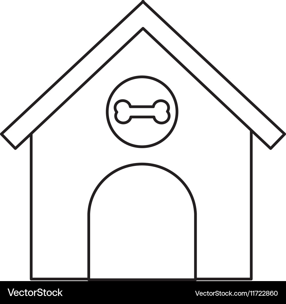 House mascot isolated icon Royalty Free Vector Image
