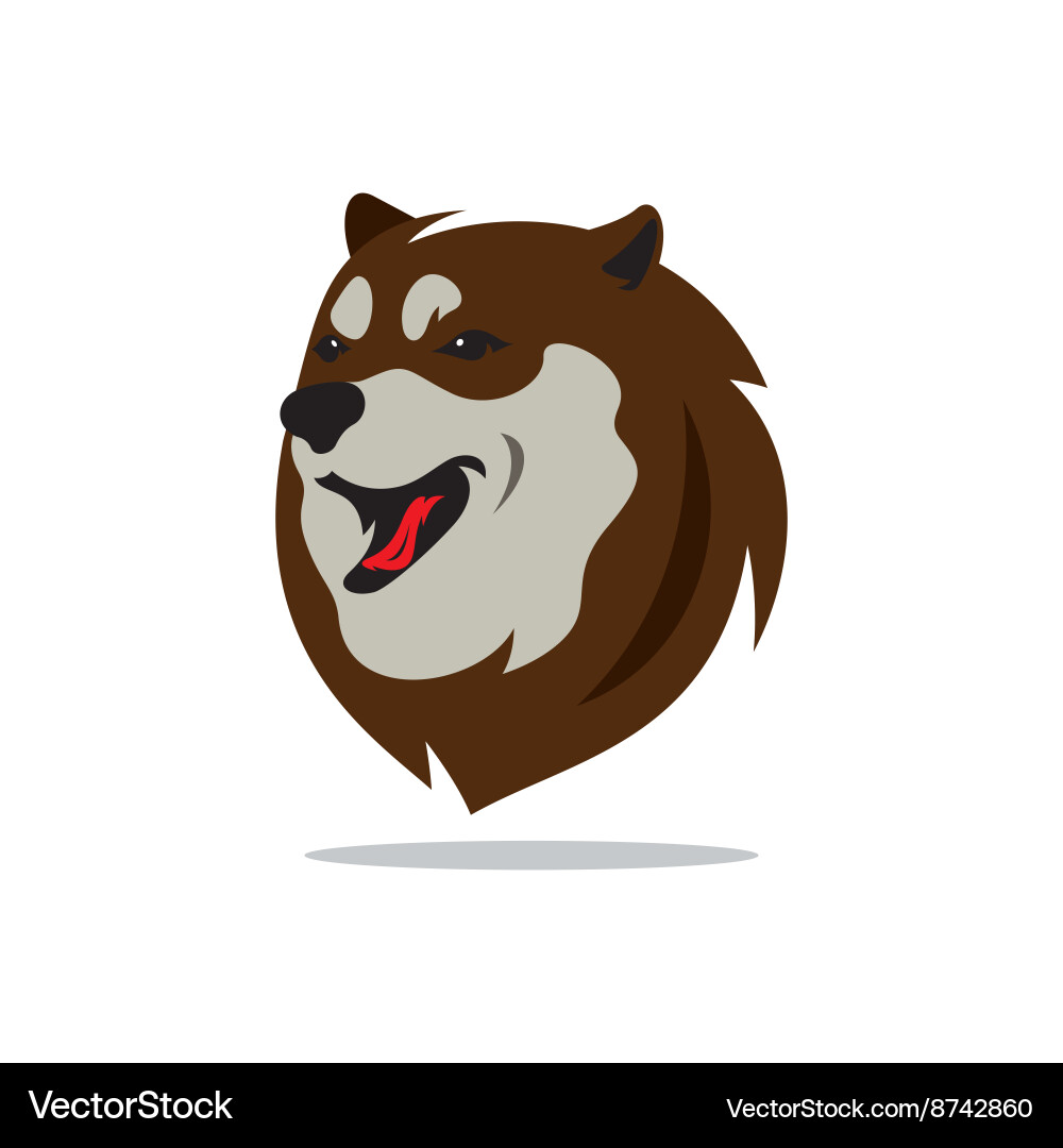 Husky dog cartoon Royalty Free Vector Image - VectorStock
