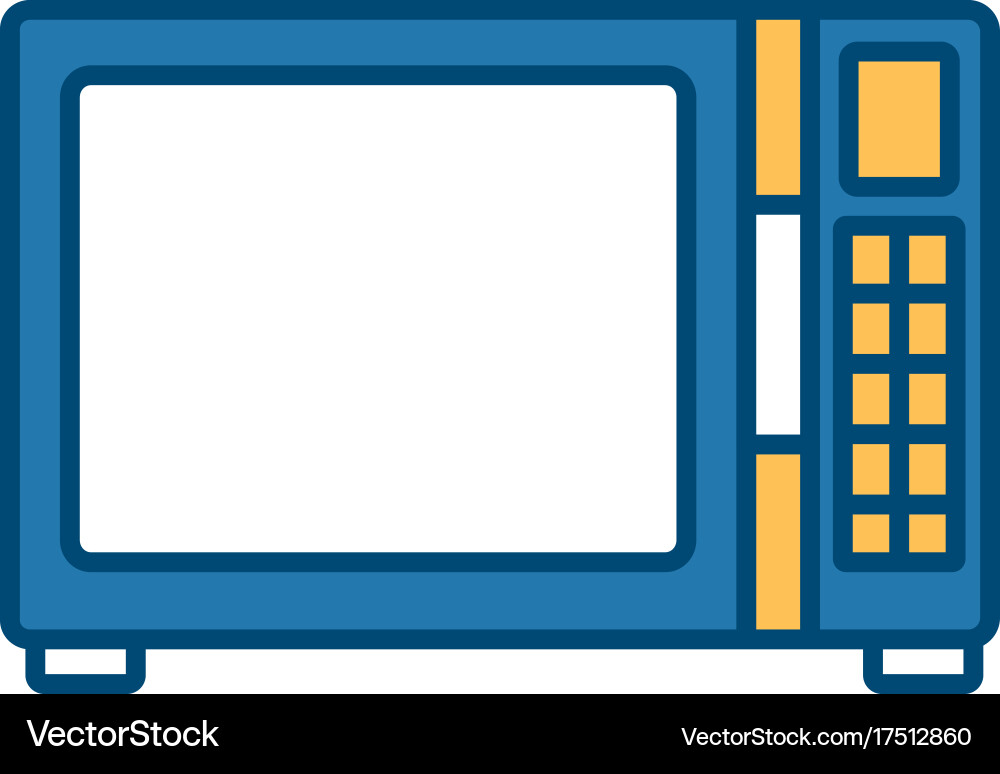Microwave kitchen appliance Royalty Free Vector Image