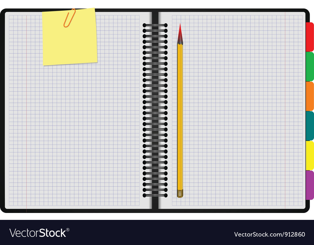 Notebook Royalty Free Vector Image - VectorStock