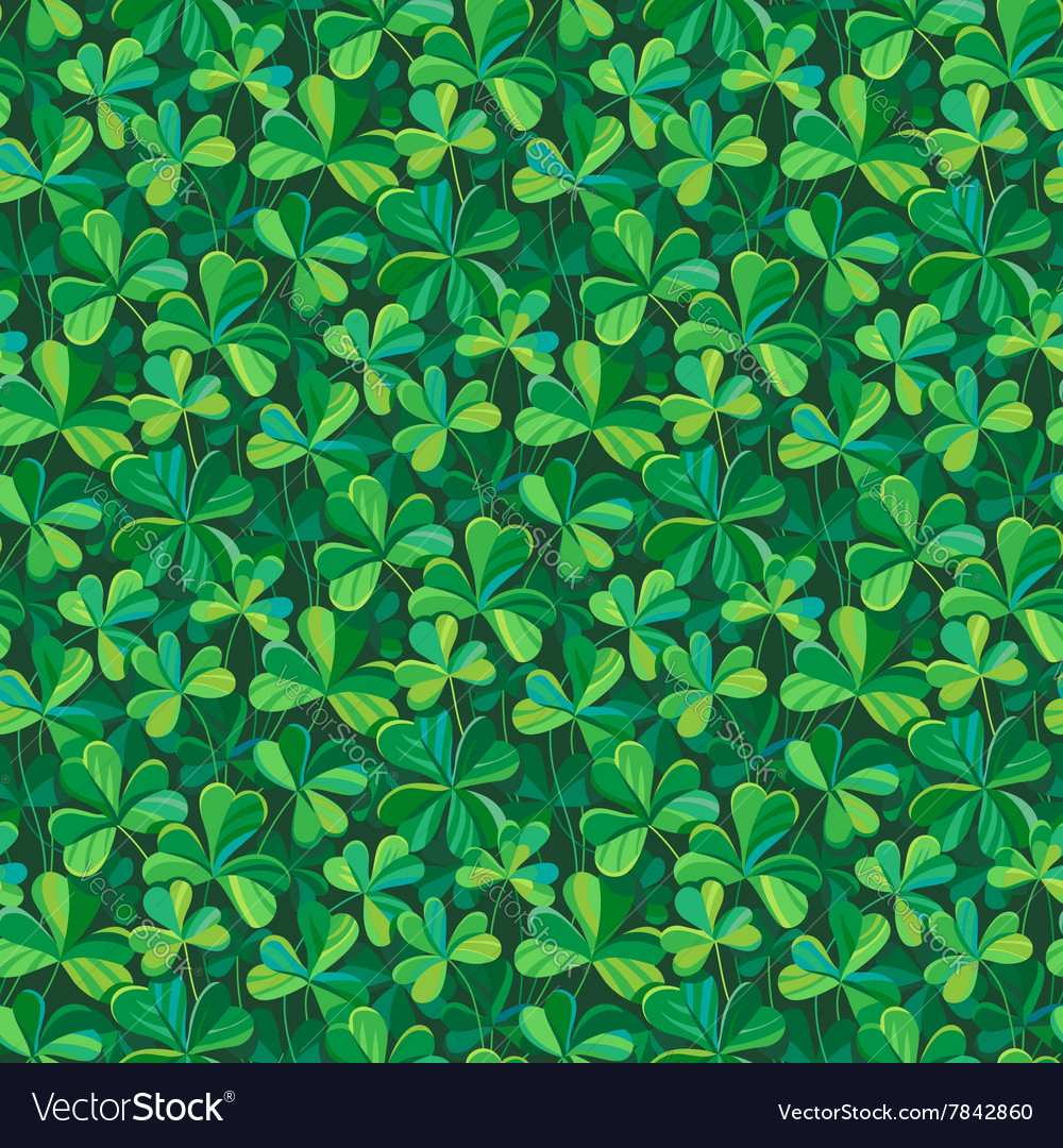 Pattern clover Royalty Free Vector Image - VectorStock