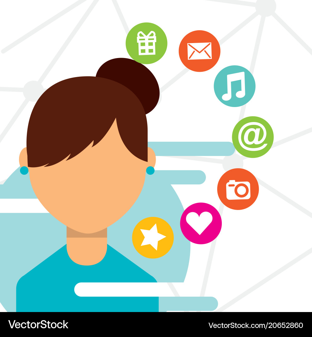 People social media Royalty Free Vector Image - VectorStock
