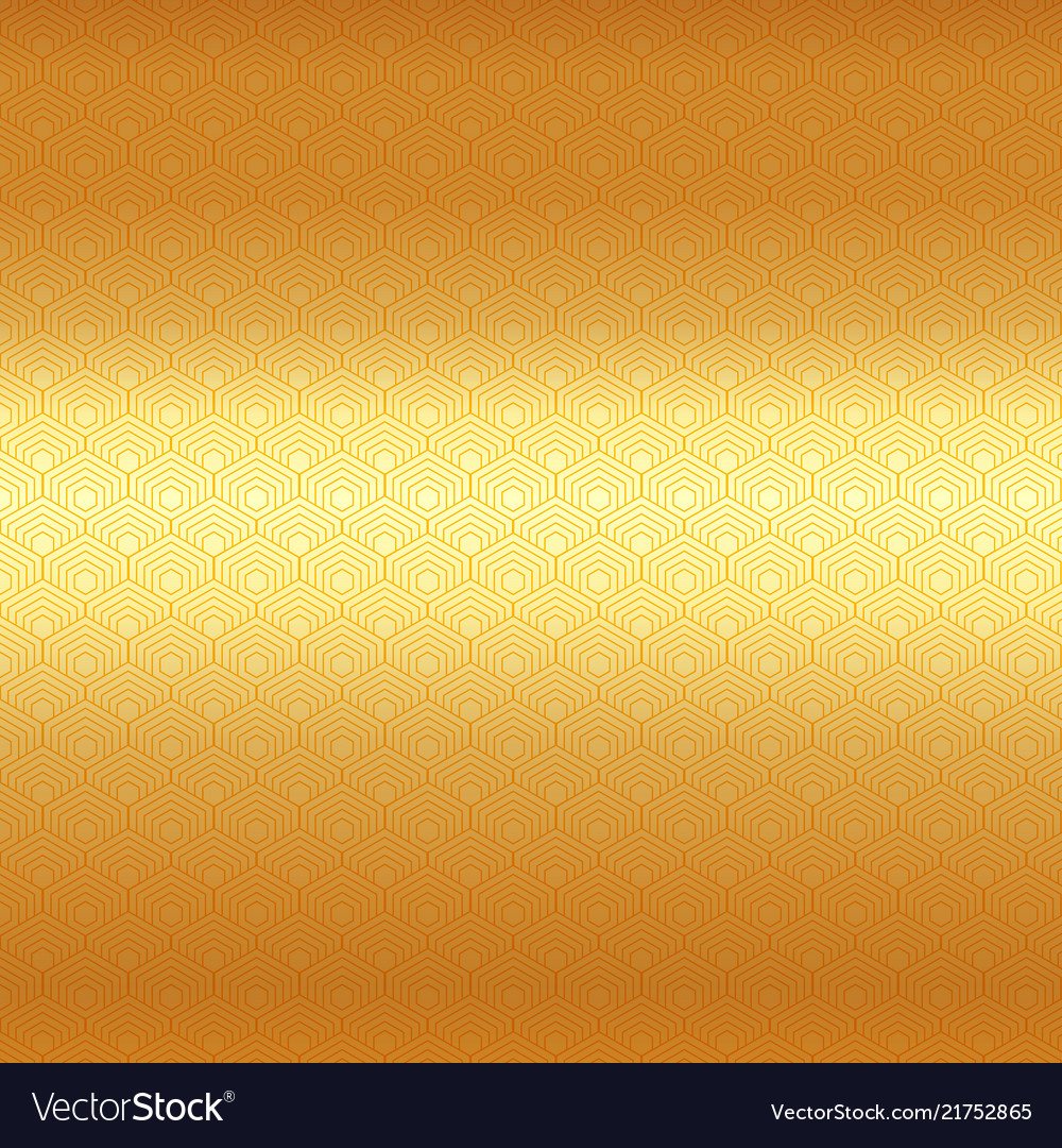 Abstract golden hexagon border pattern on luxury Vector Image Abstract golden hexagon border pattern on luxury Vector Image