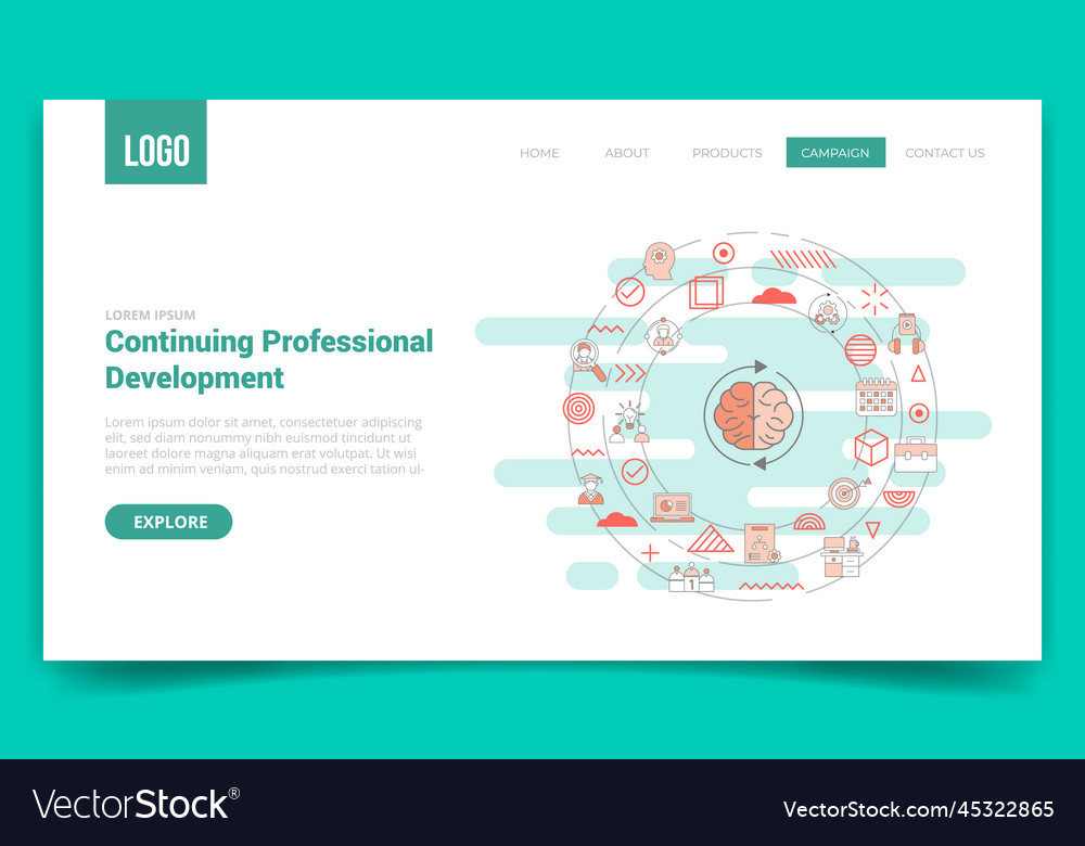 Cpd continuous professional development concept Vector Image Cpd continuous professional development concept Vector Image