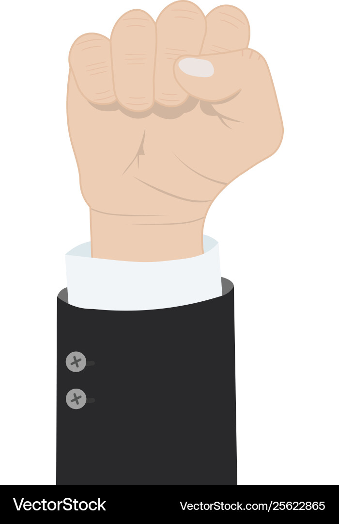 Fist up icon cartoon up icon for web Royalty Free Vector