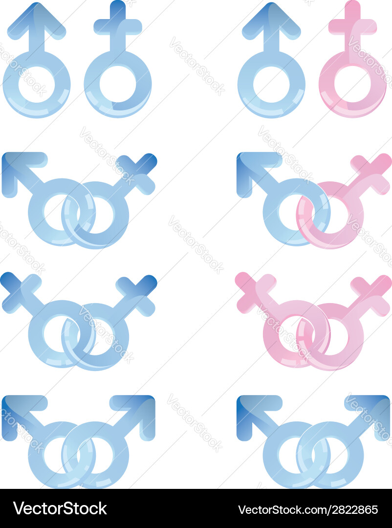 Male and female Royalty Free Vector Image - VectorStock
