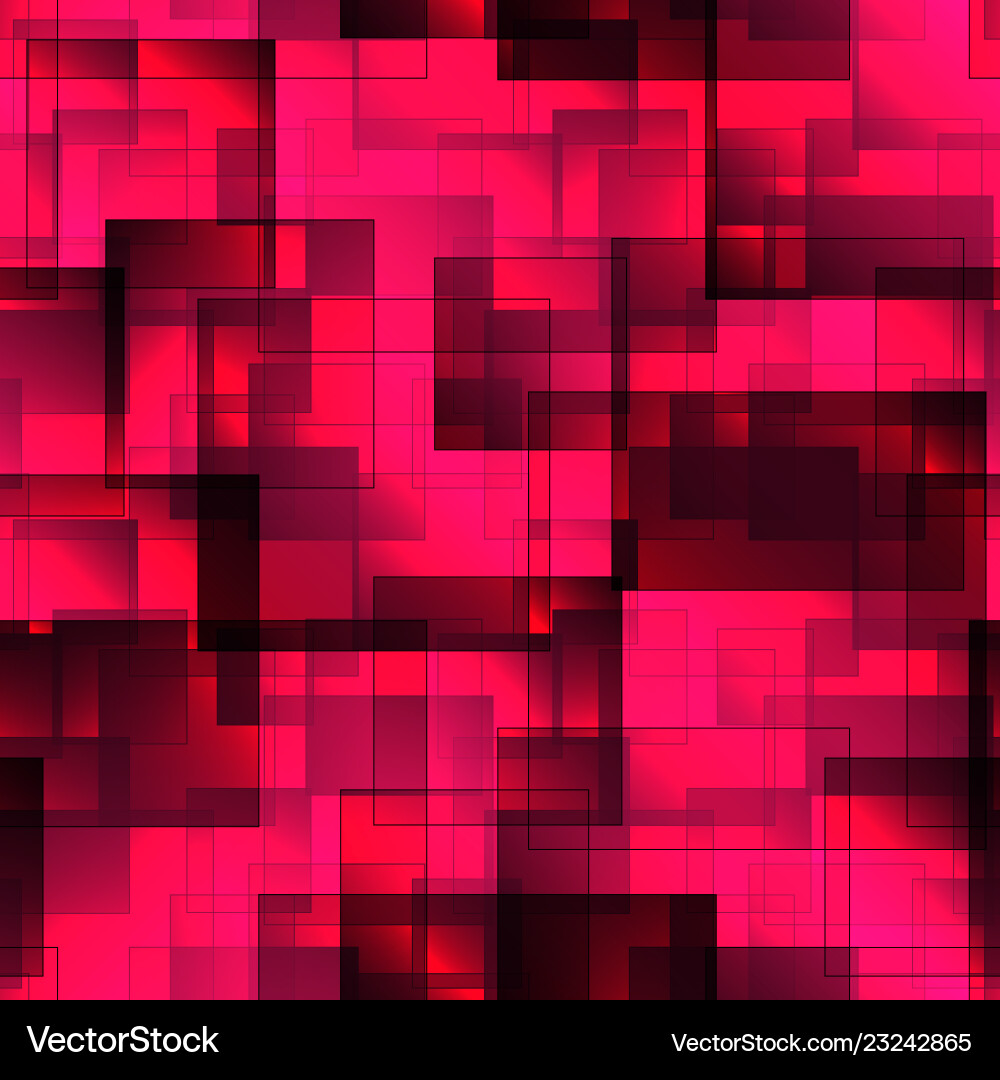 Pattern of pink tiles and squares with shadow Vector Image