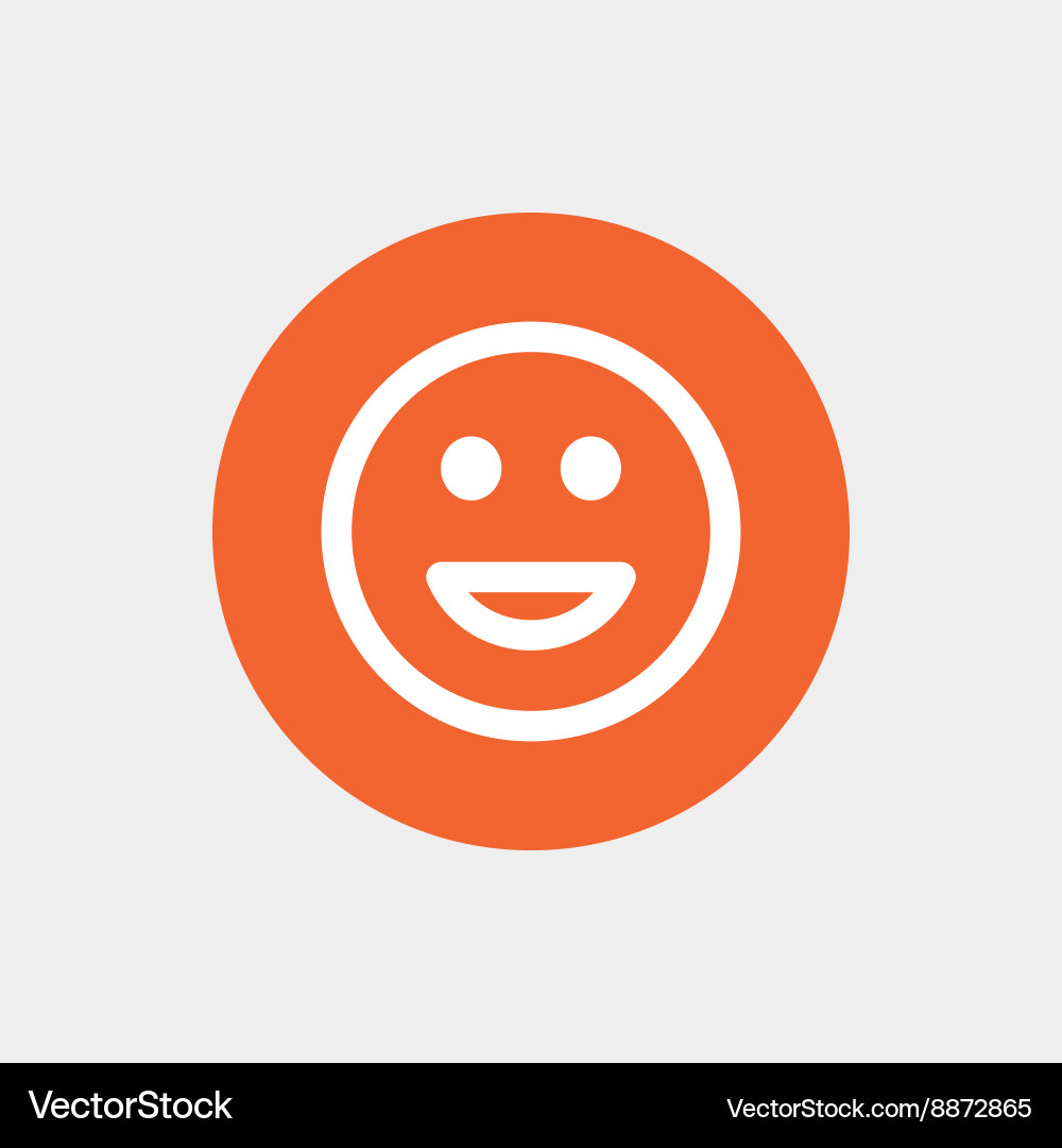 Smile icon Happy face symbol Royalty Free Vector Image
