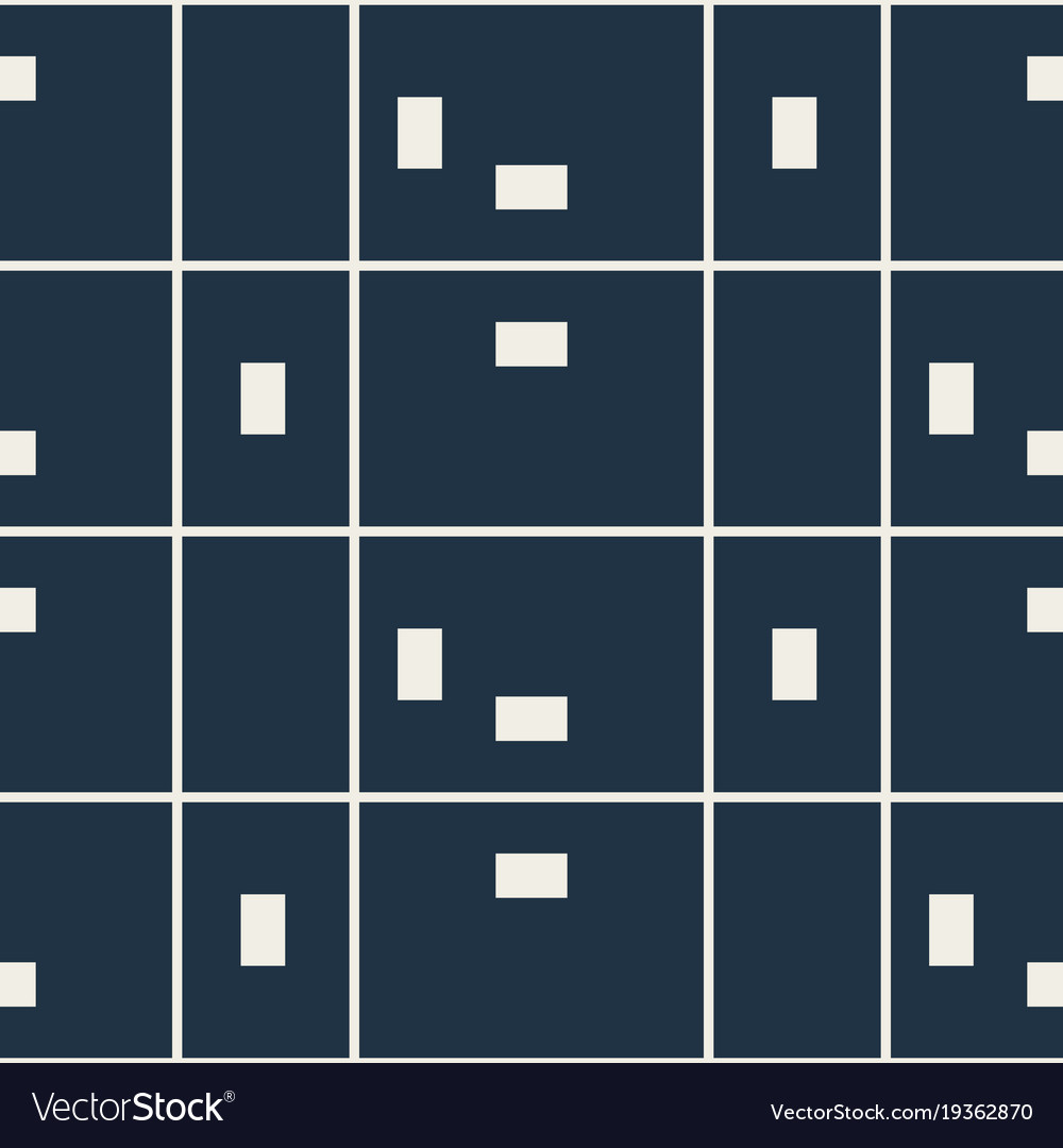 Checkered blue random seamless pattern Royalty Free Vector