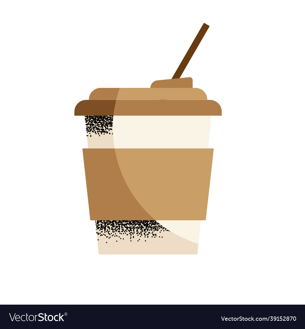 Takeaway coffee drink Royalty Free Vector Image
