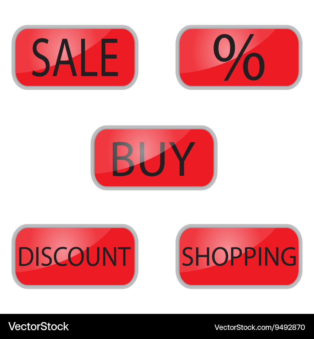 Web button for shopping and online shop Royalty Free Vector