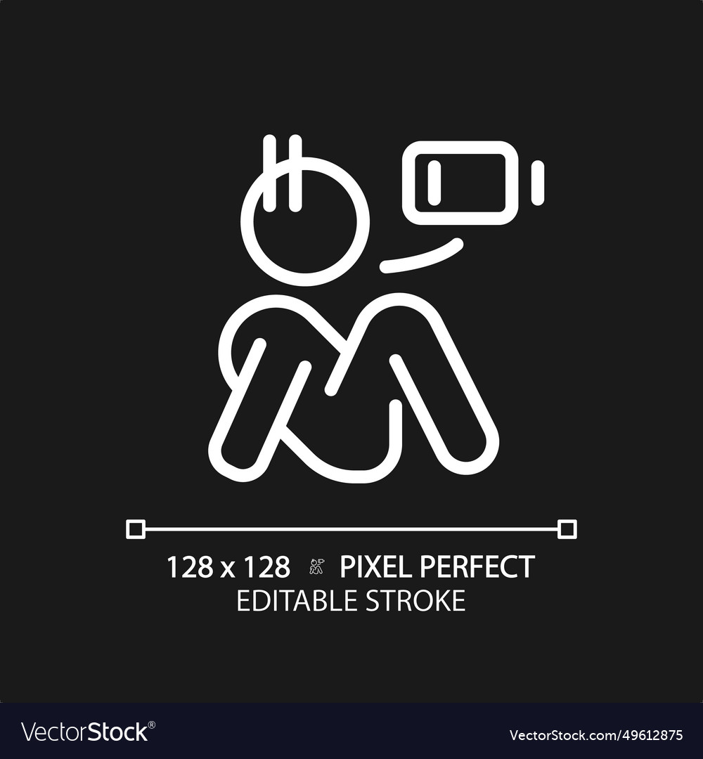 2d thin linear simple white apathy icon Royalty Free Vector