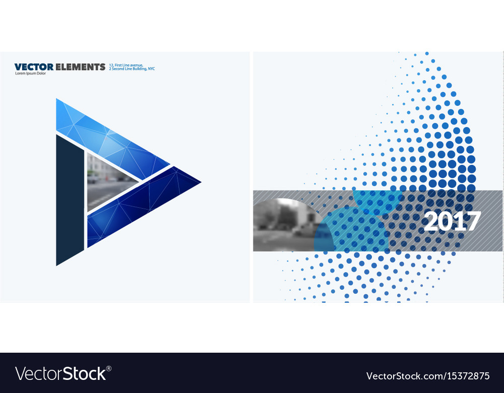 Abstract design elements for graphic layout Vector Image