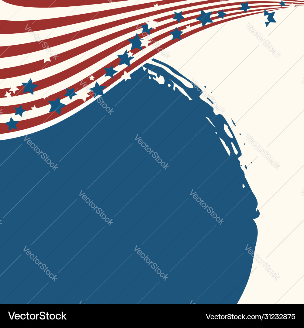 American flag patriotic background Royalty Free Vector Image