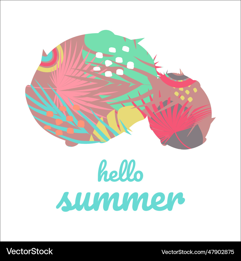 Boho summer vacation and watersport on the beach Vector Image