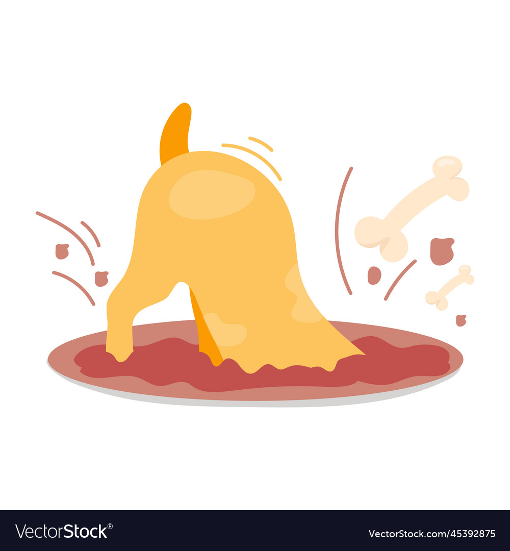 Dog digging Royalty Free Vector Image - VectorStock
