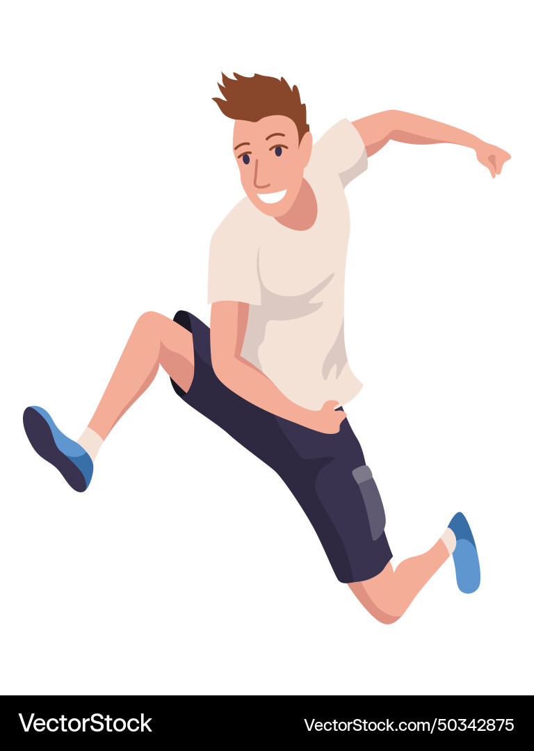 Kids jumping icon child activities design element Vector Image