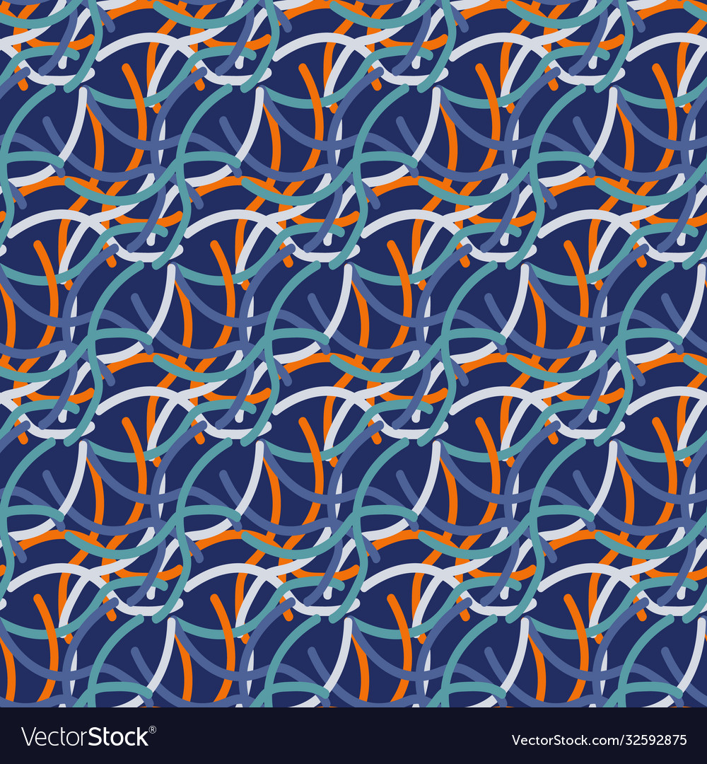 Seamless scribble texture pattern hand Royalty Free Vector