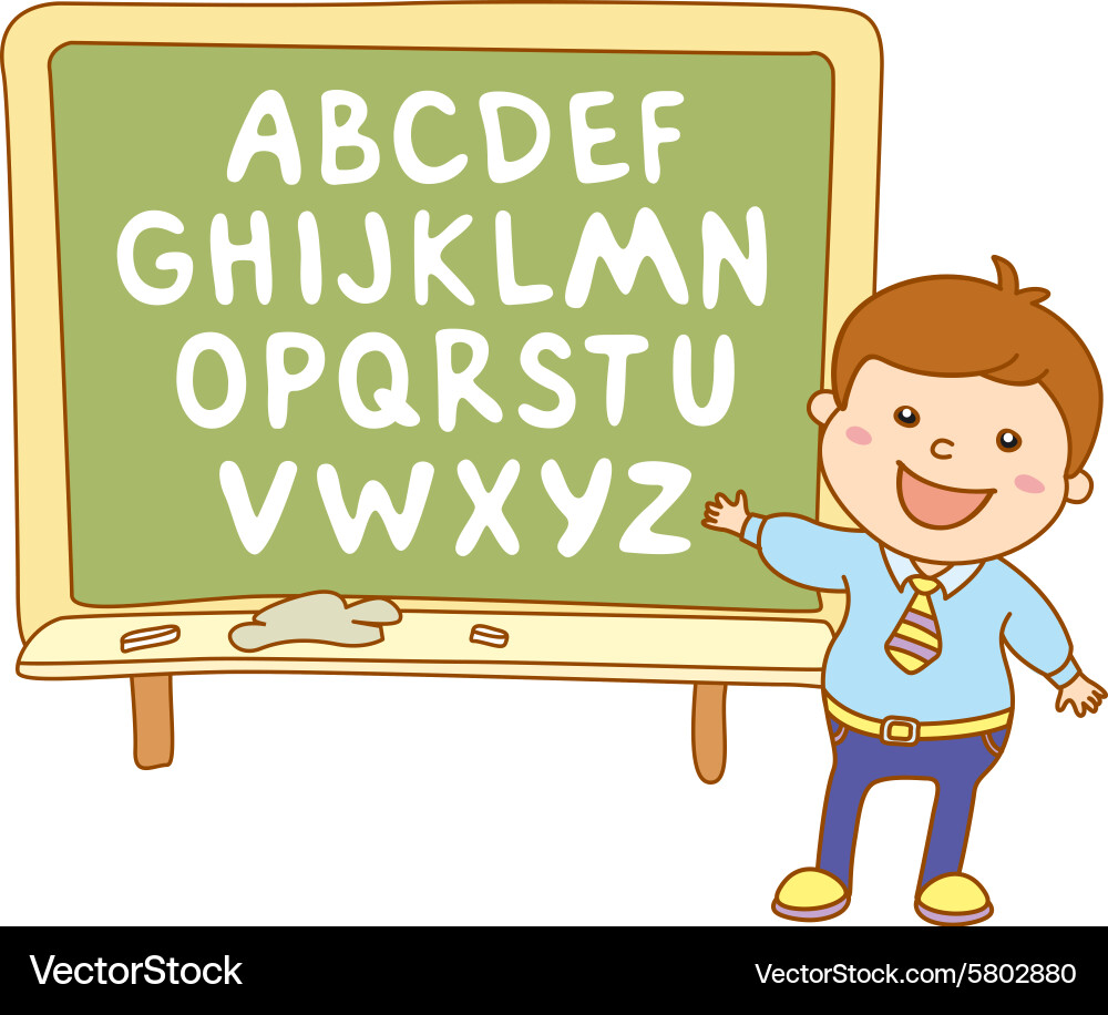 Abc for kids alphabet children fun Royalty Free Vector Image