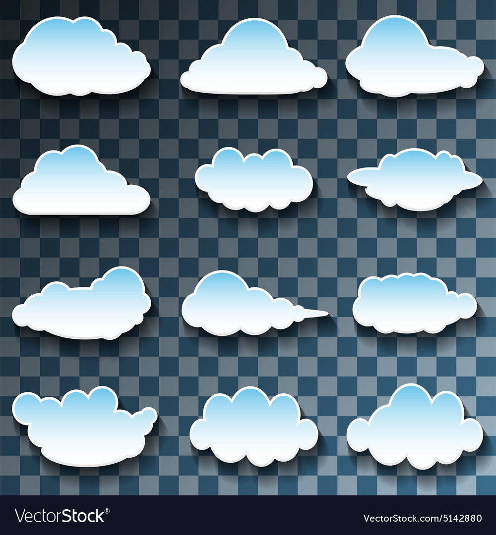 Clouds Royalty Free Vector Image - VectorStock