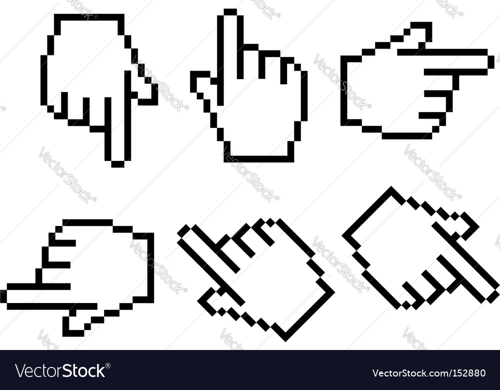 Hand cursor Royalty Free Vector Image - VectorStock
