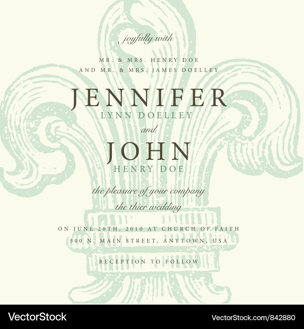 Invitation templates Royalty Free Vector Image