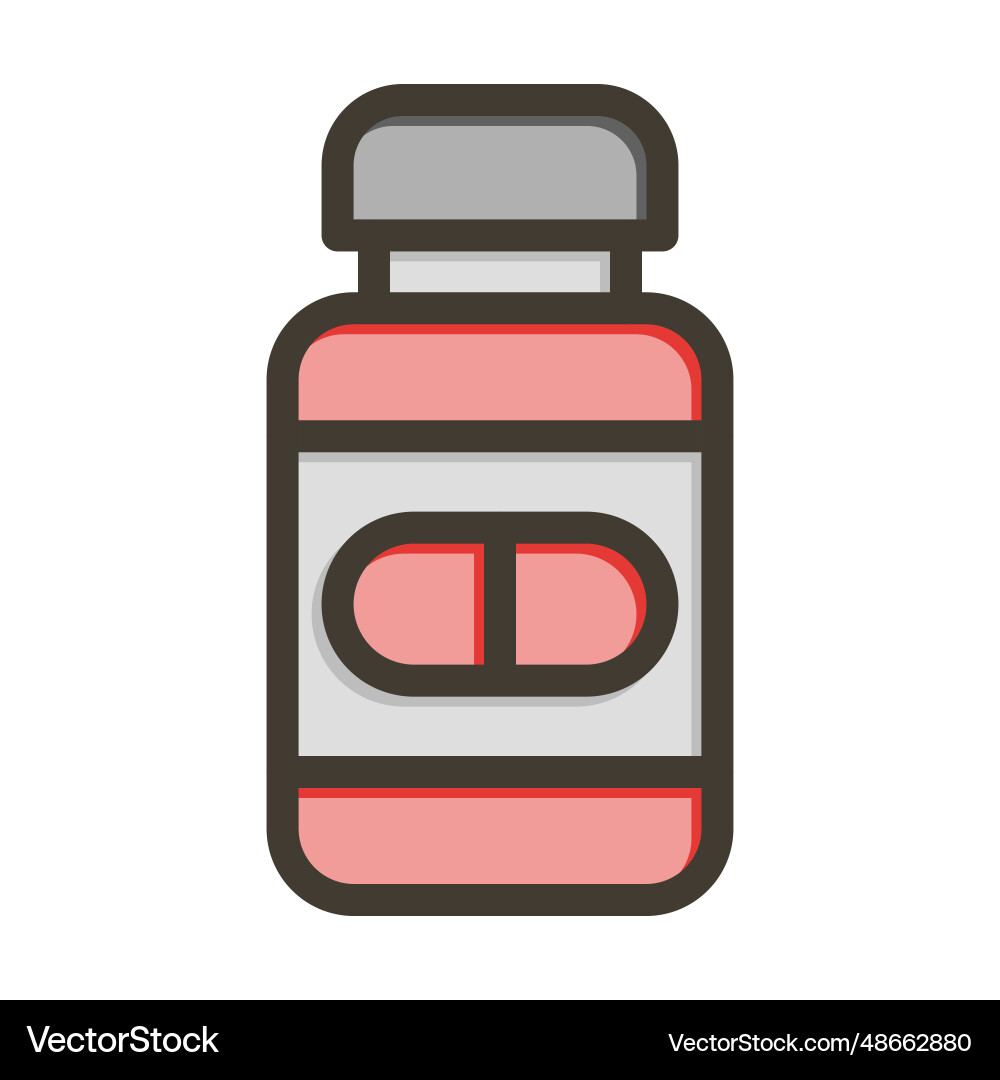 Iron tablet thick line filled colors icon Vector Image