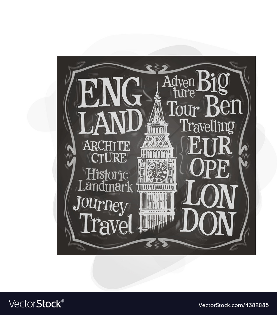 Big ben logo design template london uk Royalty Free Vector