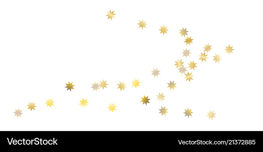 Golden casual confetti background Royalty Free Vector Image