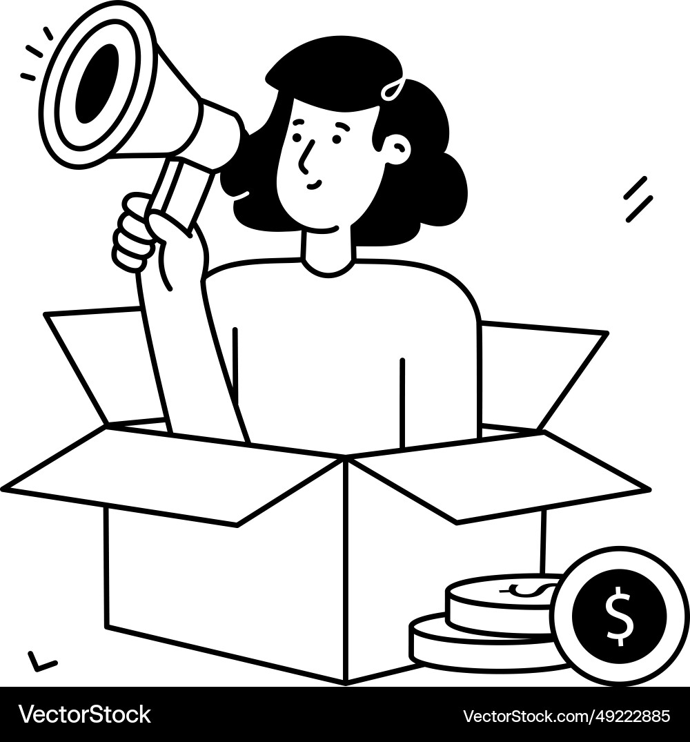 Paid advertising Royalty Free Vector Image - VectorStock