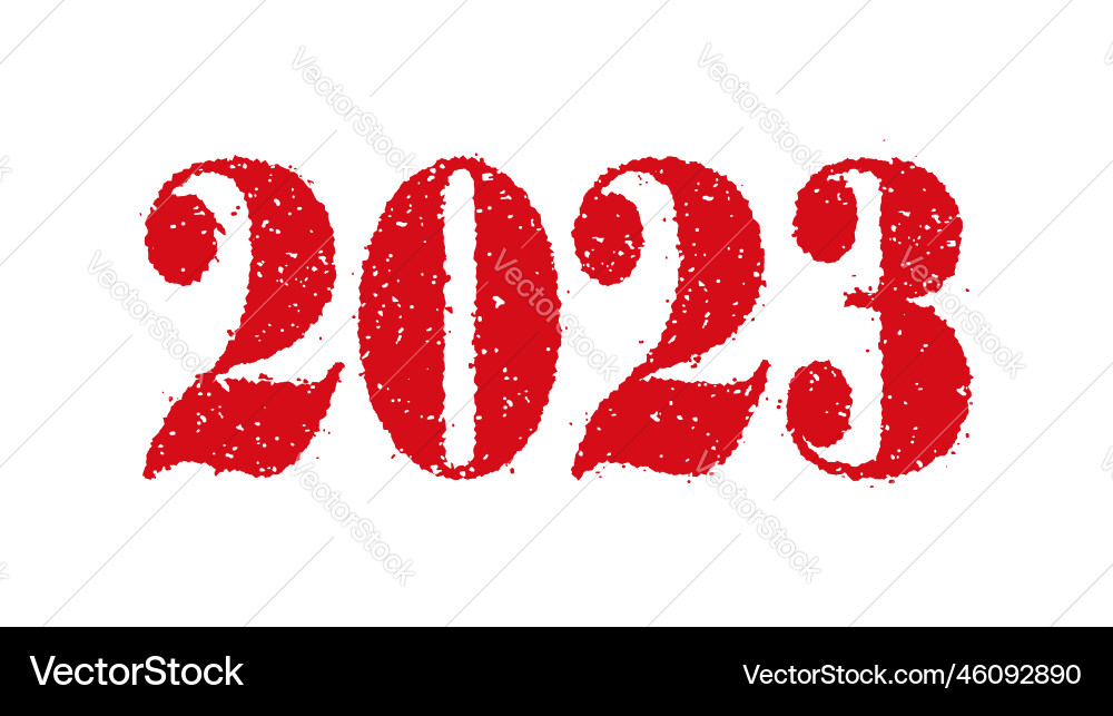 2023 new year rubber stamp for years Royalty Free Vector