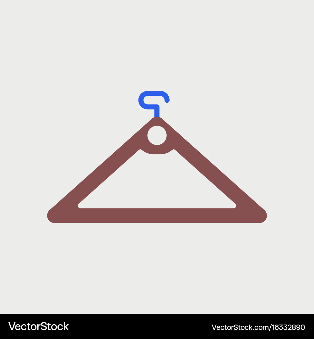 Flat icon of hanger Royalty Free Vector Image - VectorStock