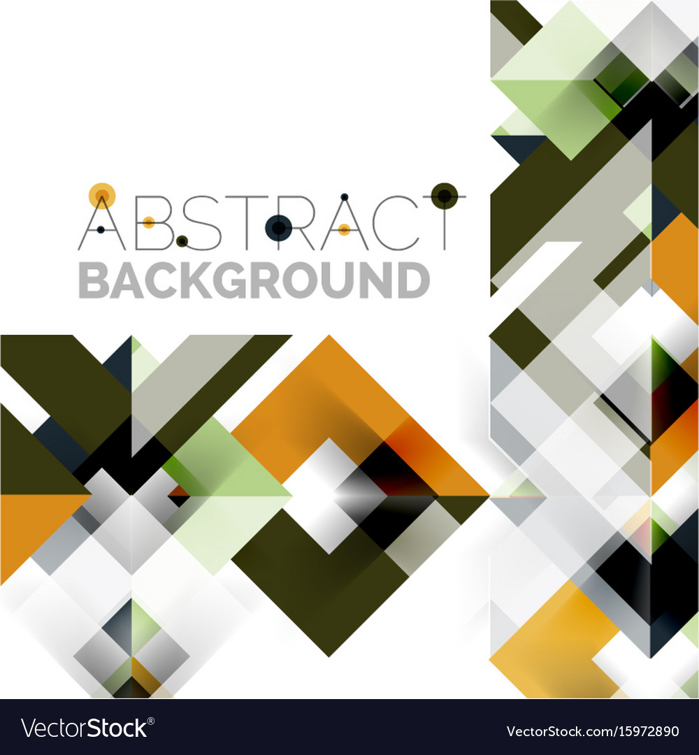 Modern square geometric pattern design on white Vector Image