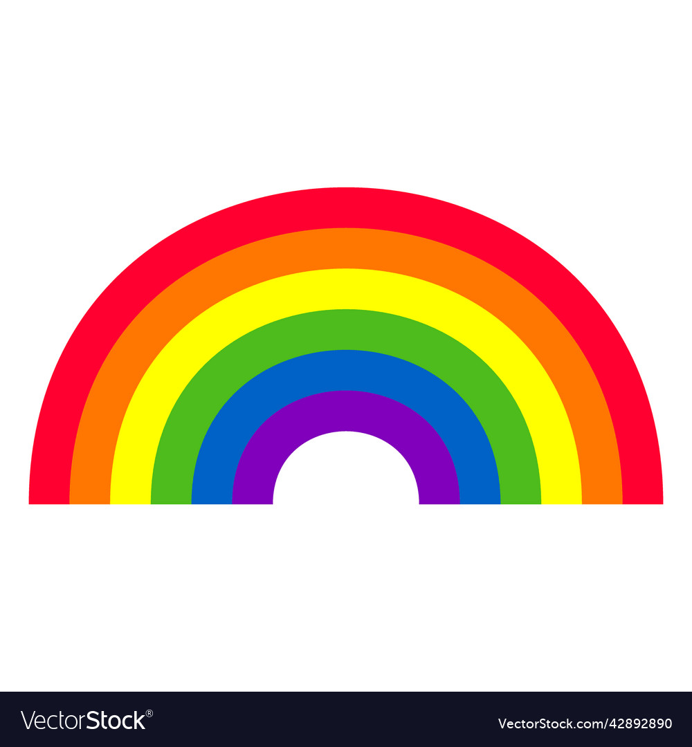 Rainbow curve element high quality Royalty Free Vector Image