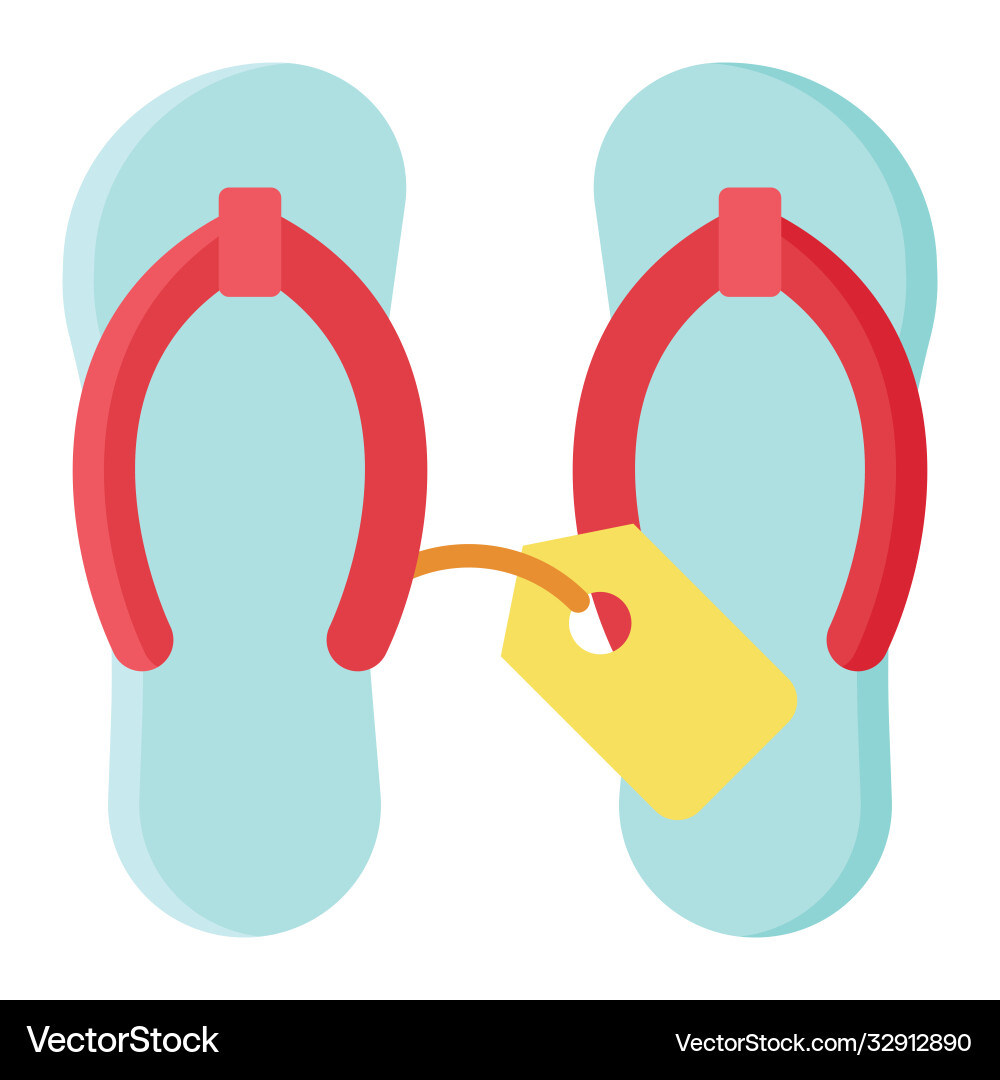 Sandals icon summer sale related Royalty Free Vector Image