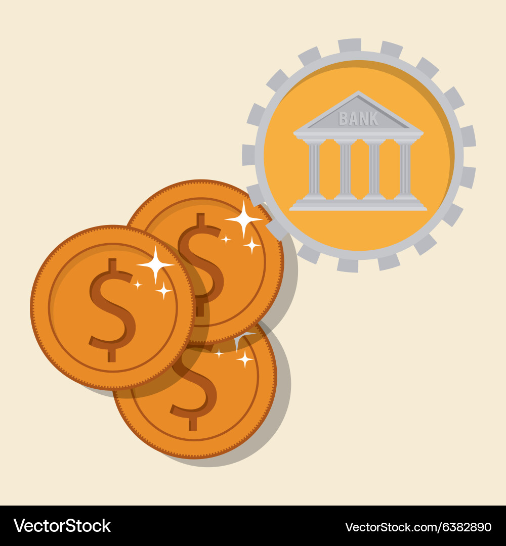 Savings in the bank Royalty Free Vector Image - VectorStock