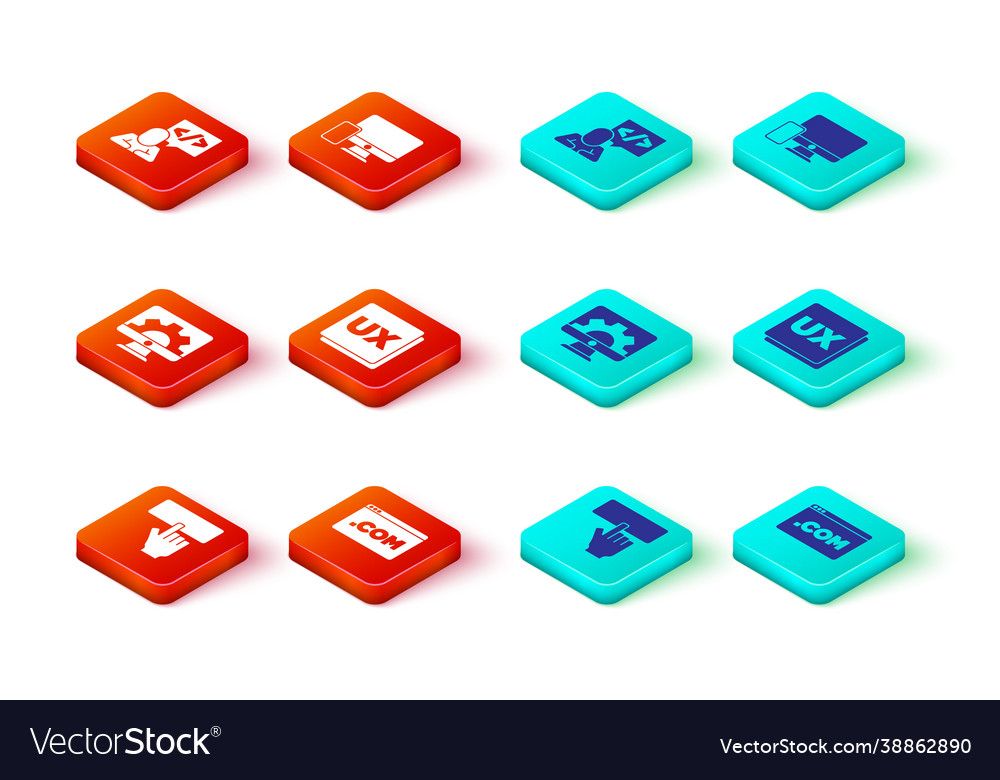 Set Keyboard Ui Or Ux Design Web Development Vector Image