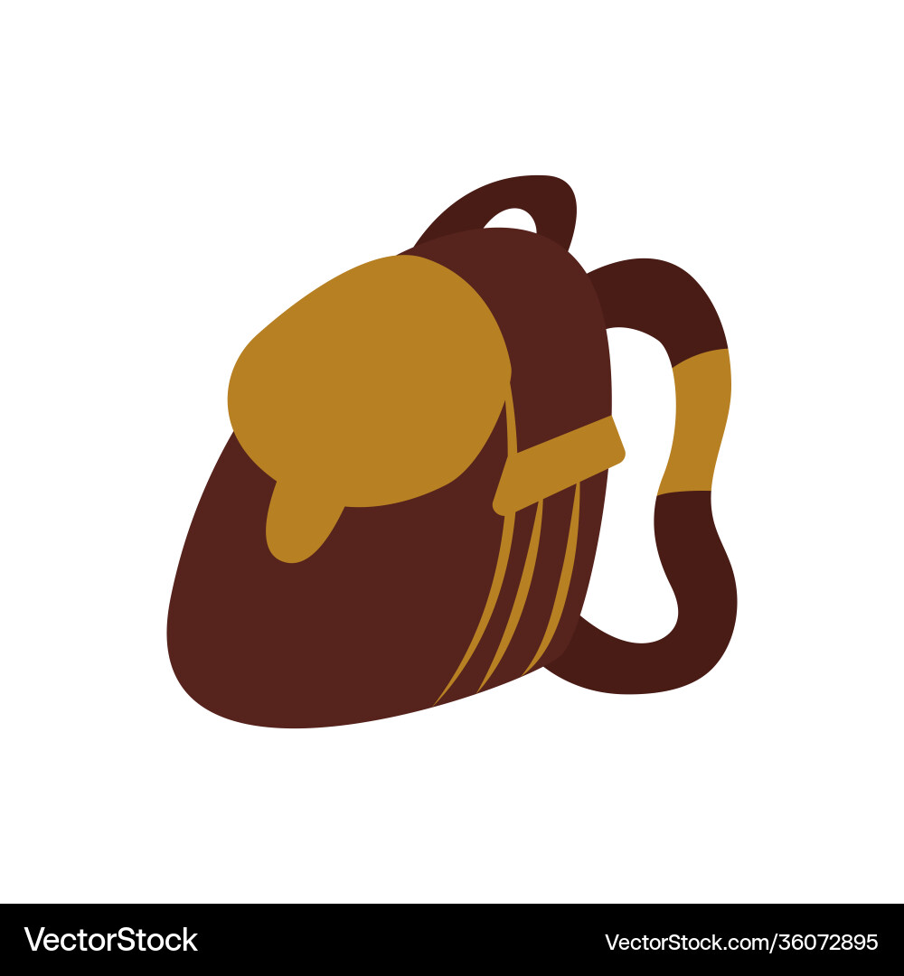 Backpack for hiking camping isolated cartoon Vector Image