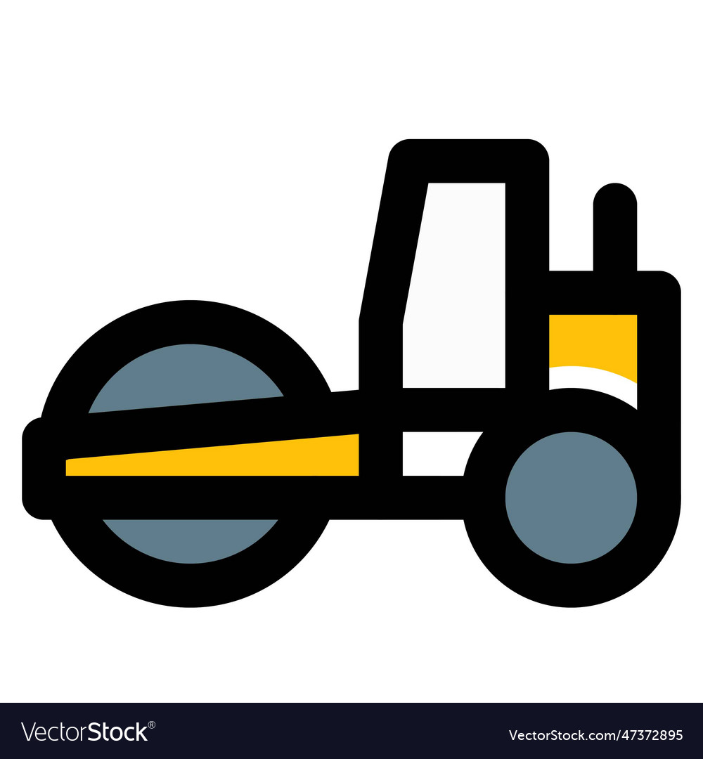 Compactor machine used for reduction Royalty Free Vector