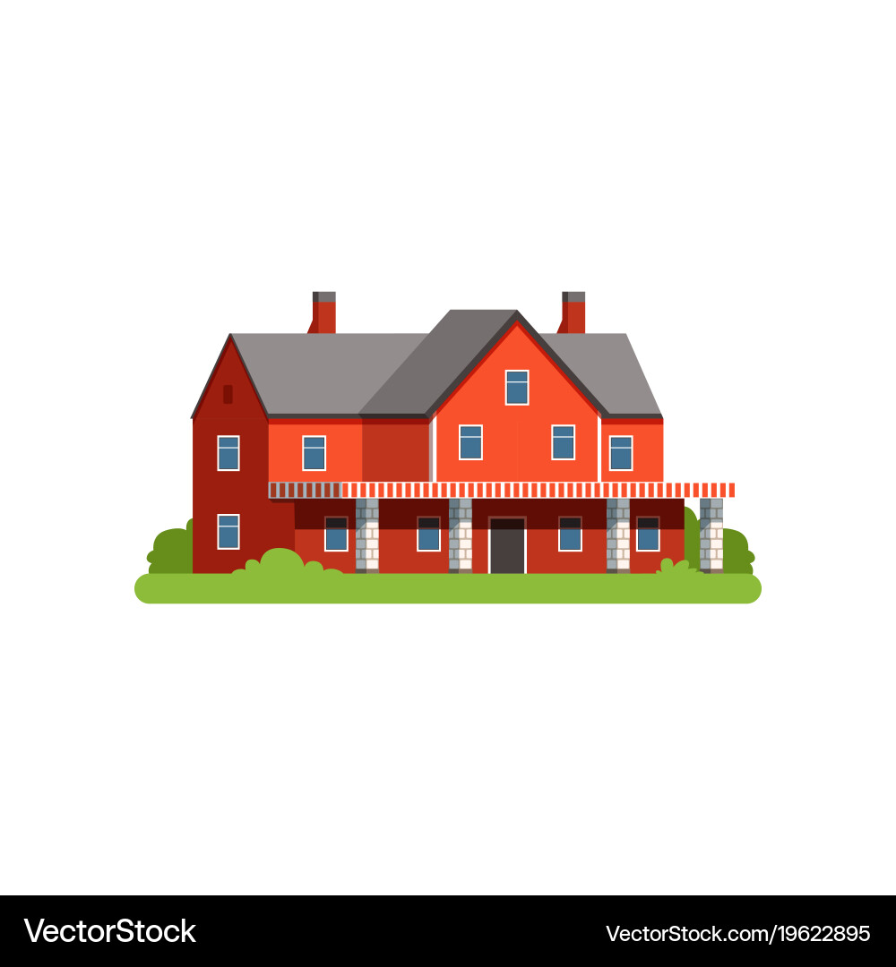 Farm house countryside life object Royalty Free Vector Image