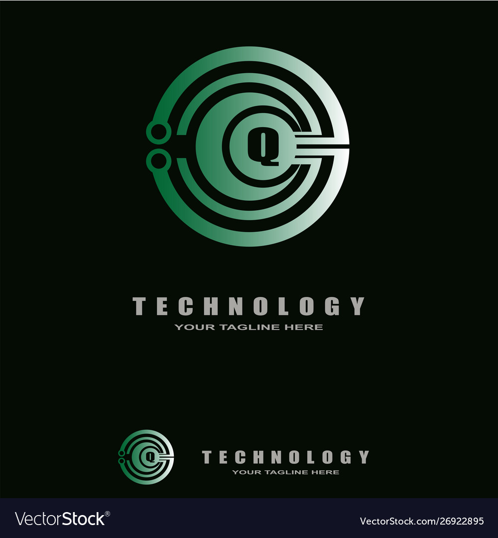 Future technology logos Royalty Free Vector Image